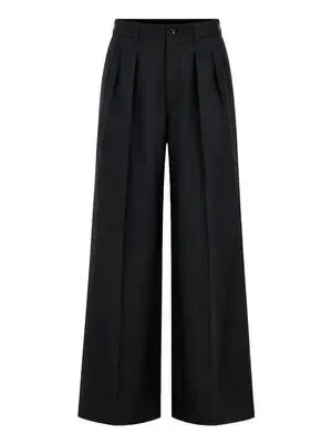SHIRO SAKAI Pleated Tailored Trousers - Black
