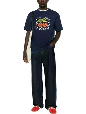 Kenzo Cherry-print T-shirt - Blue