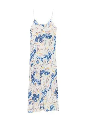 Ulla Johnson Abstract Print Maxi Dress - White