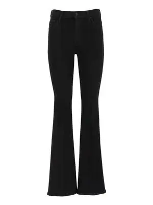 MOTHER The Weekender Flared Jeans - Black