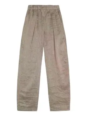 CORTANA Aria Striped Trousers - Grey