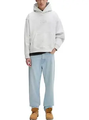 VANS Premium Pullover Hoodie With Tonal Embroidery - Grey