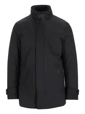 MOORER Reis High-neck Padded Coat - Blue