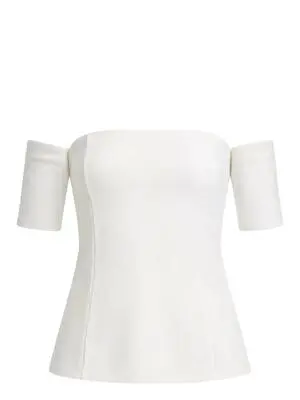 HIGH SPORT High Sport Sela Off-Shoulder Top White