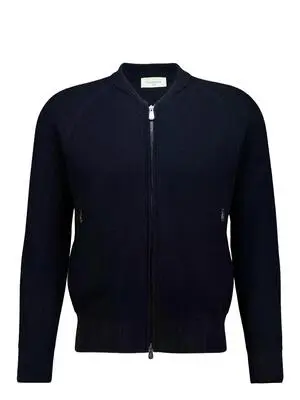 PIACENZA CASHMERE 1733 Zipped Bomber Jacket - Blue