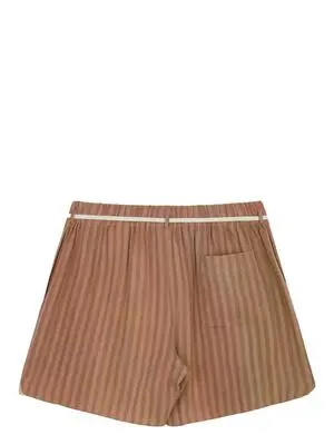 YOUNG N SANG YOUNG N SANG Sketch Striped Drawstring Shorts