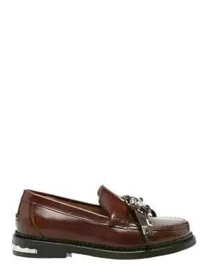 Toga Hardware-embellished Tassel Detail Loafers - Brown
