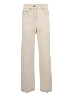 Max Mara Five-pocket Cropped Jeans - Neutrals