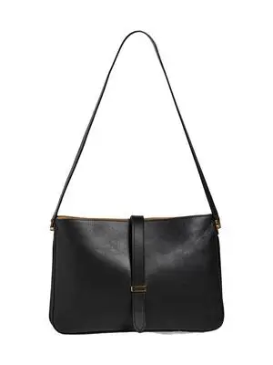 NILI LOTAN Jane Shoulder Bag In Cowhide - Black