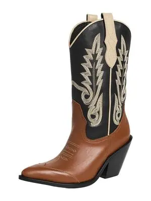 Johanna Ortiz Alma Boots - Black/dark Rust