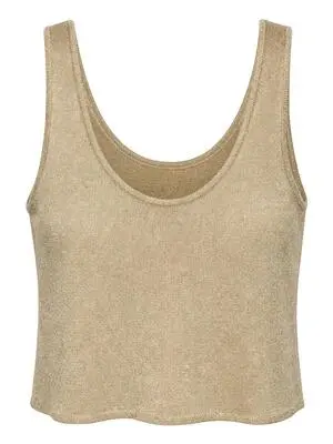 MARIANNE BY MARIE JORDANE Sasha Low-back Lurex Top - Gold