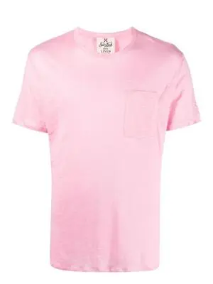 MC2 SAINT BARTH Ecstasea Linen T-shirt - Pink