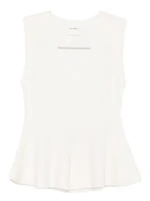 LISA YANG Lisa Yang V-Neck Sleeveless Knit Top No