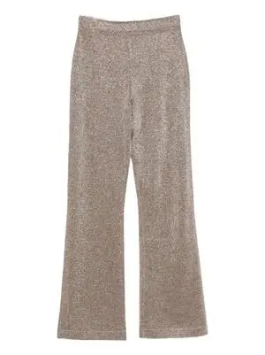 Missoni Metallic Effect Straight Leg Trousers - Beige