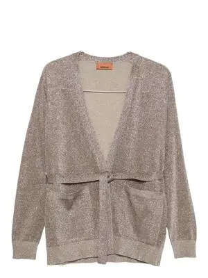 Missoni Belted V-neck Cardigan - Beige