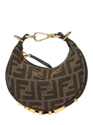 Fendi Nano Fendigraphy Logo Jacqaurd Tote Bag - Black