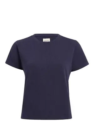 Khaite Short-sleeve Crew-neck T-shirt - Indigo