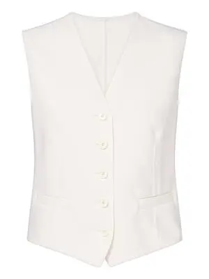 Fendi Virgin Wool Vest - White