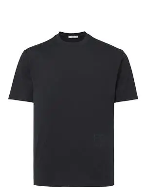 Fendi Logo Cotton Jersey T-shirt - Black