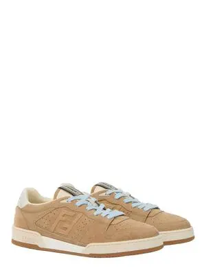 Fendi Match Suede Sneakers - Beige