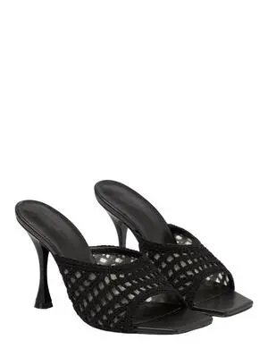 Magda Butrym Embellished Open Toe Mules - Black