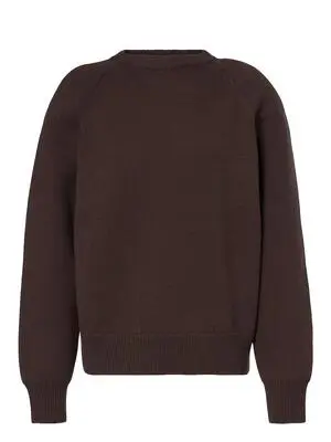 THE FRANKIE SHOP Lina Wool-blend Sweater - Brown