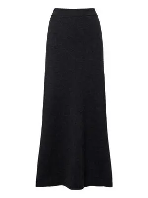 Agnona Cashmere Midi Skirt - Grey