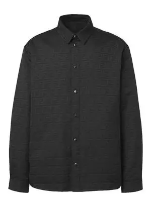 Fendi Ff Zucca Jacquard Overshirt - Black