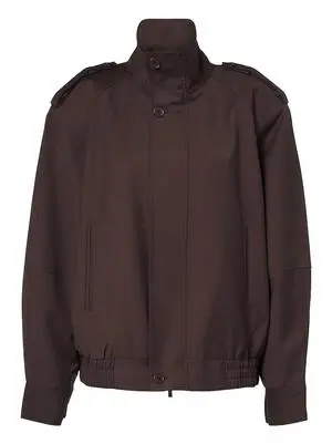 THE FRANKIE SHOP Kelly Blouson Jacket - Brown