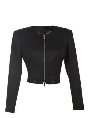 LUNA FASHION HOUSE Luna Fashion House Frida Cropped Zip Blazer