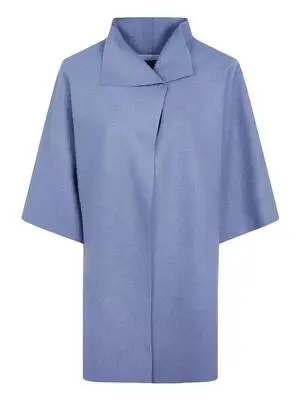 Harris Wharf London Short Sleeve Coat - Blue