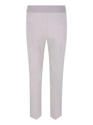 Peserico Pressed Crease Side-slit Trousers - Neutrals