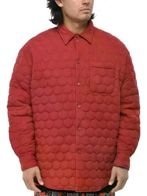 Off-White Quilted Logo-patch Jacket - Red