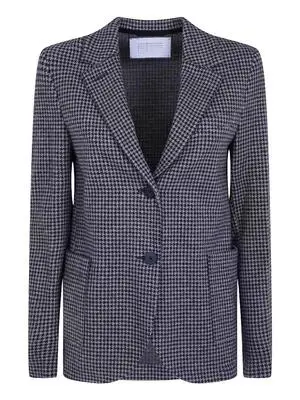 HARRIS WHARF LONDON Harris Wharf London Houndstooth Wool Blazer