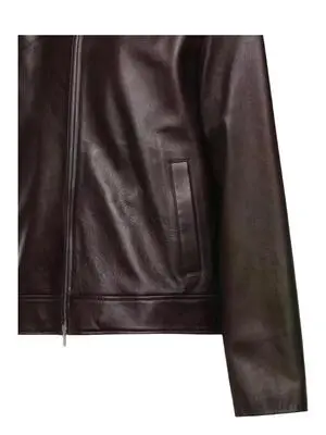 LARDINI Zip-up Leather Jacket - Brown