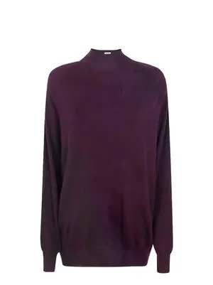 Aspesi Knitted Turtleneck Sweater - Red