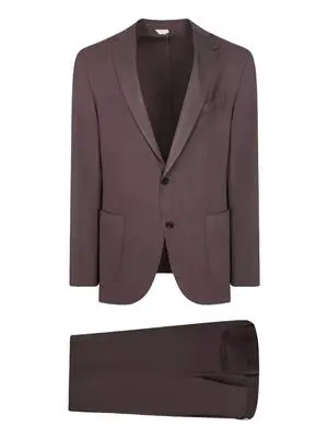 Boglioli Tailored-cut Patch-pocket Wool Suit - Brown