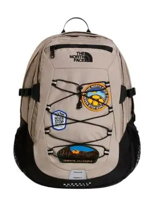 The North Face Backpack With Patches "borealis Classic Patch" Gray