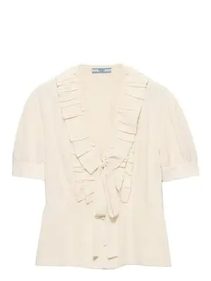 Prada Marocain Shirt - Neutral