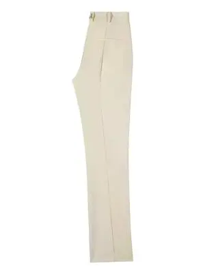 Patrizia Pepe Structured Straight-leg Trousers - Neutrals