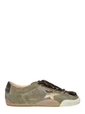 GOLDEN GOOSE True-star Suede Sneakers - Green