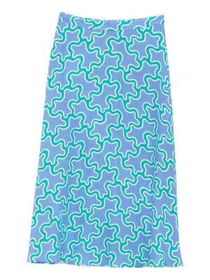 Diane Von Furstenberg Florencia Midi Skirt - Blue