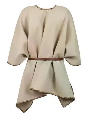 Max Mara Belted Cape - Neutrals