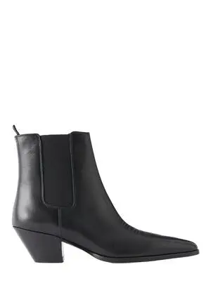 NILI LOTAN Joplin Leather Ankle Boots - Black