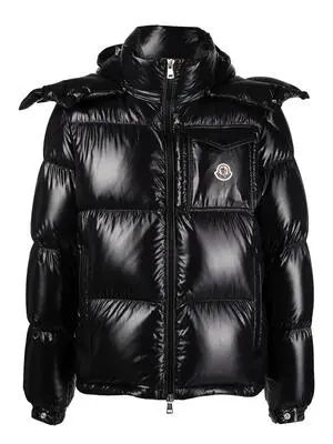 MONCLER Short Hooded Down Jacket Montbeliard Black