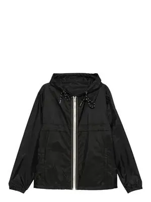 Moncler Hooded Zip-up Jacket - Black