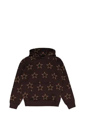 DENIM TEARS All Over Star Hoodie - Brown