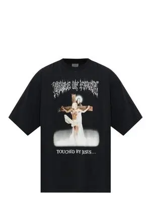 Vetements Cof Jesus Graphic T-shirt - Black