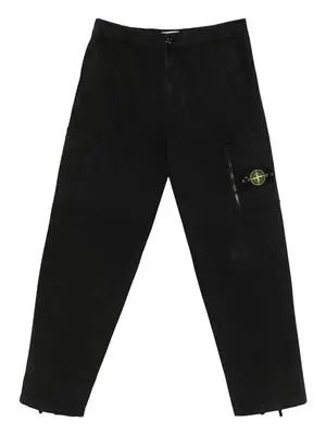 Stone Island Tailored Cargo Trousers - Black