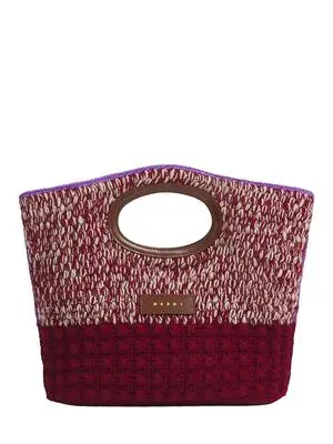 Marni Knitted Tote Handbag - Red